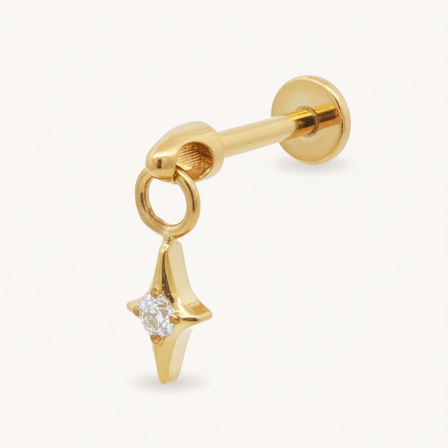 Mini dangle star gold